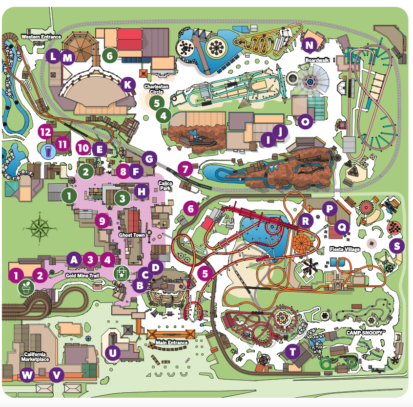 Knotts Berry Farm Map January 2022 – Knott's Network